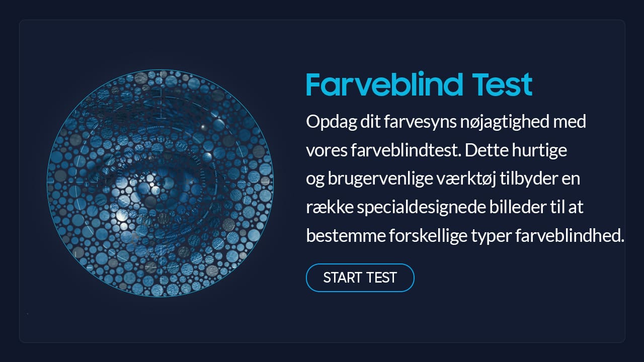 Farveblind Test - Hurtig og nøjagtig kontrol af synshæmning