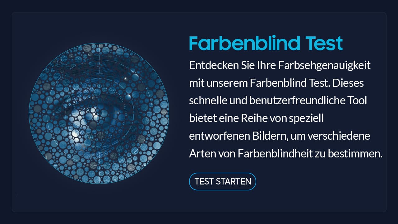 Farbenblind Test – Schnelle und genaue Prüfung auf Sehschwäche