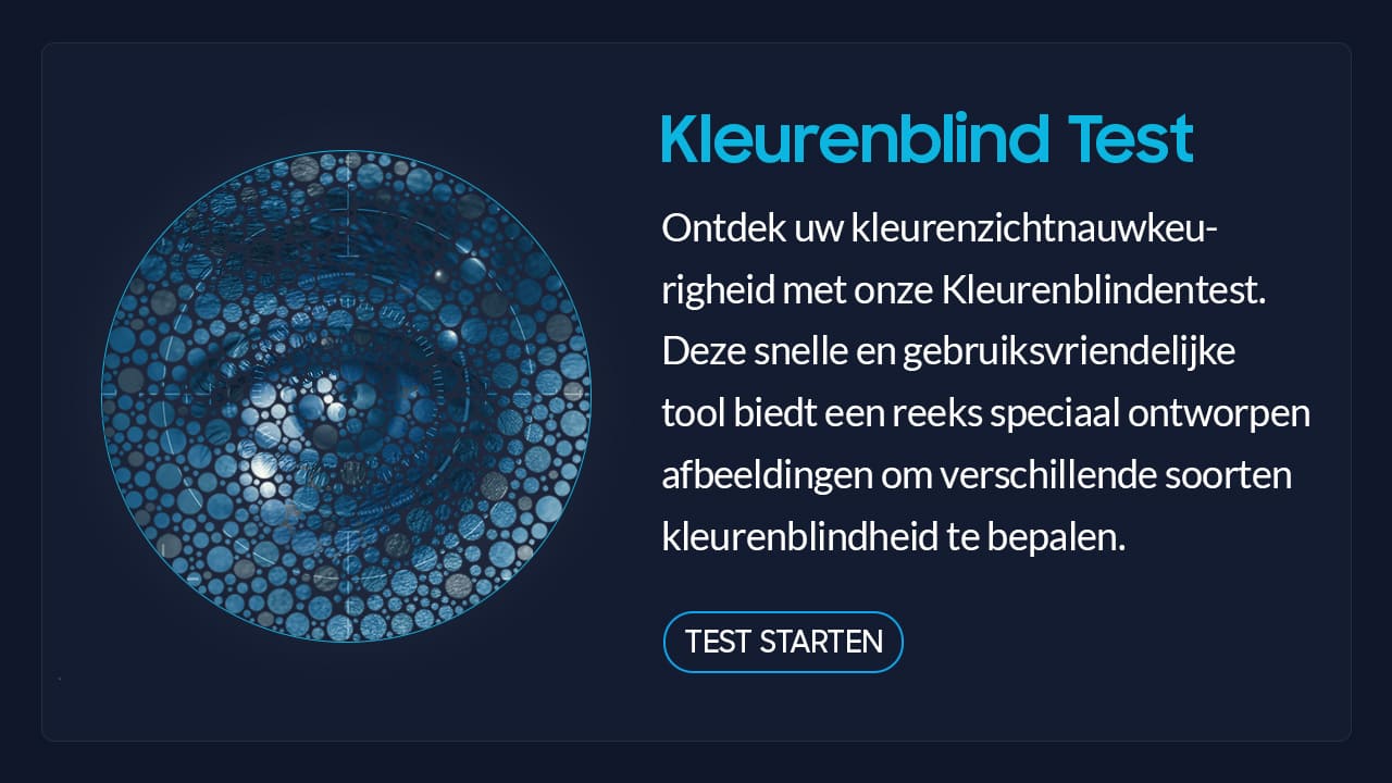Kleurenblind Test - Snelle en nauwkeurige controle van slechtziendheid